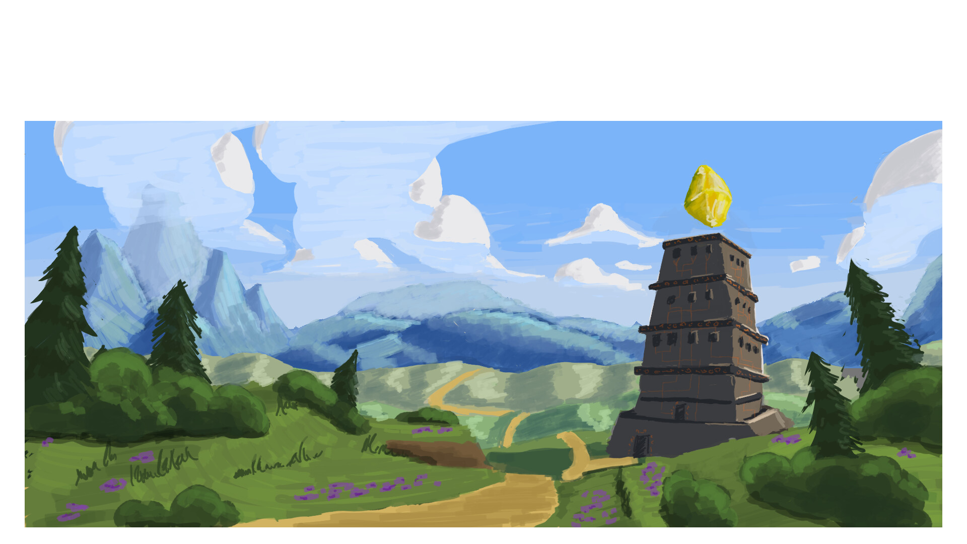 ArtStation - Tower on hill