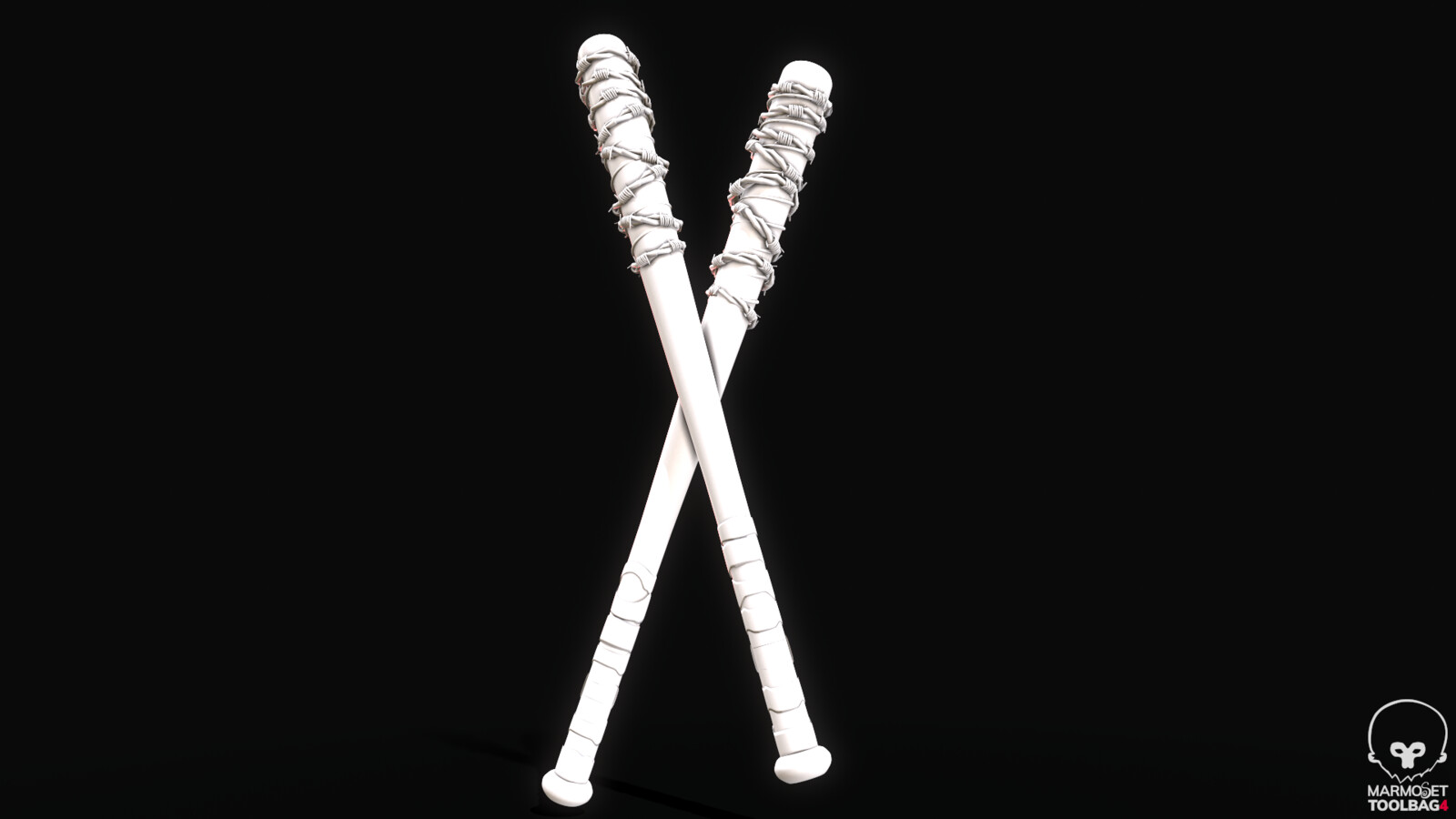 Hemanath Krish - Lucille 'zombie killer' baseball bat (TWD fanart)