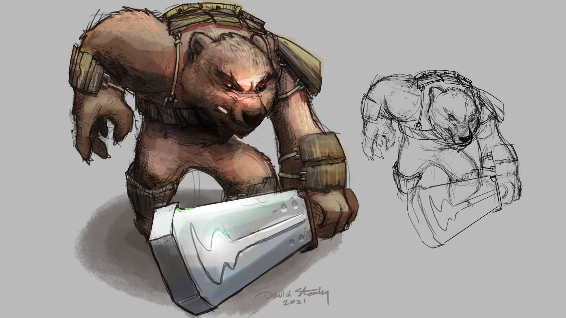 ArtStation - Bear Warrior