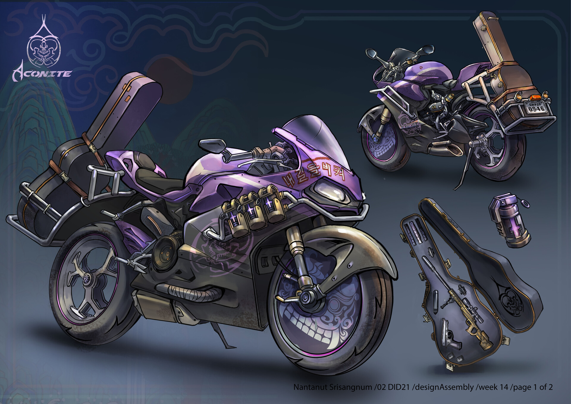 ArtStation - Aconite's bike