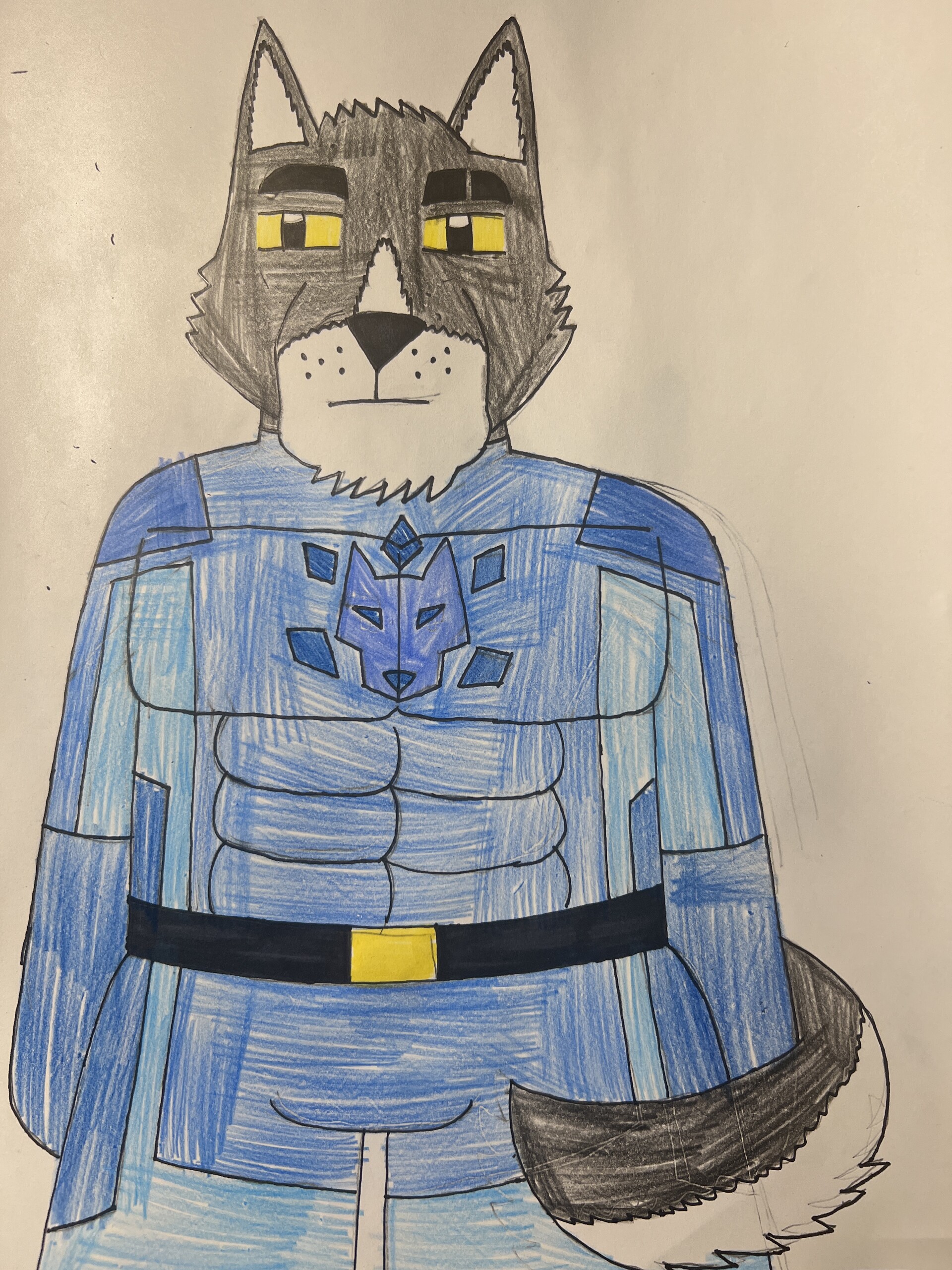 ArtStation - Anthro Wolf Superhero