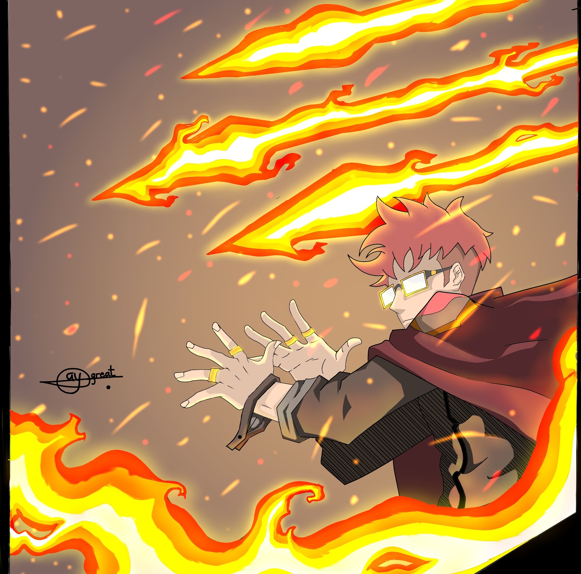 ArtStation - The Flame Wizard 🔥