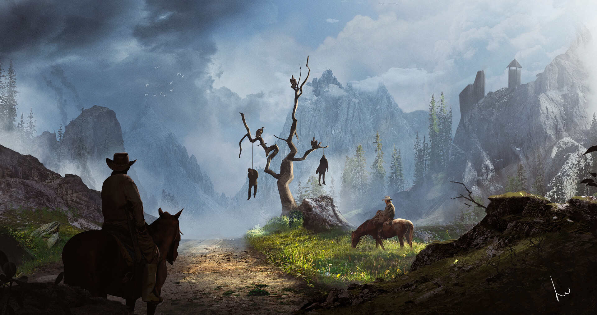 ArtStation - Hanging Rock