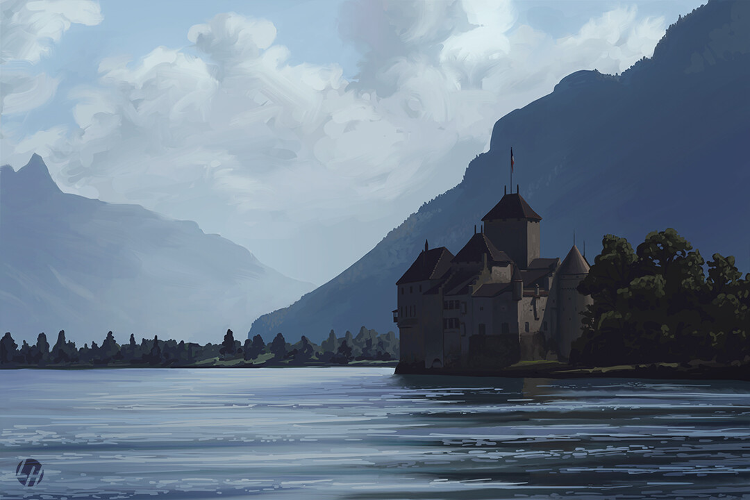 ArtStation - Lakeside Castle