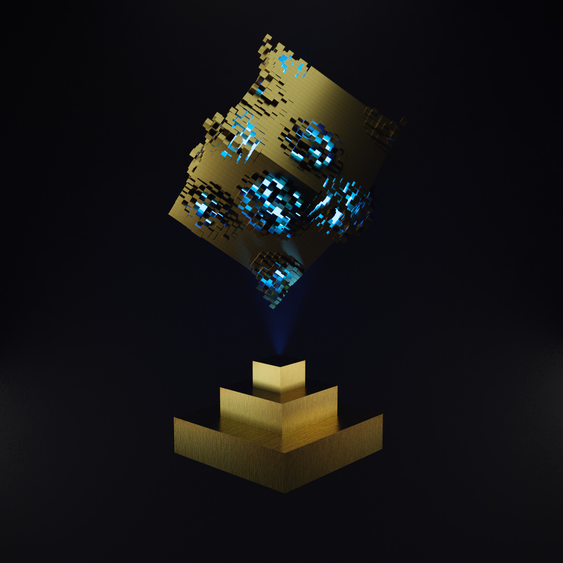 ArtStation - Gold cube