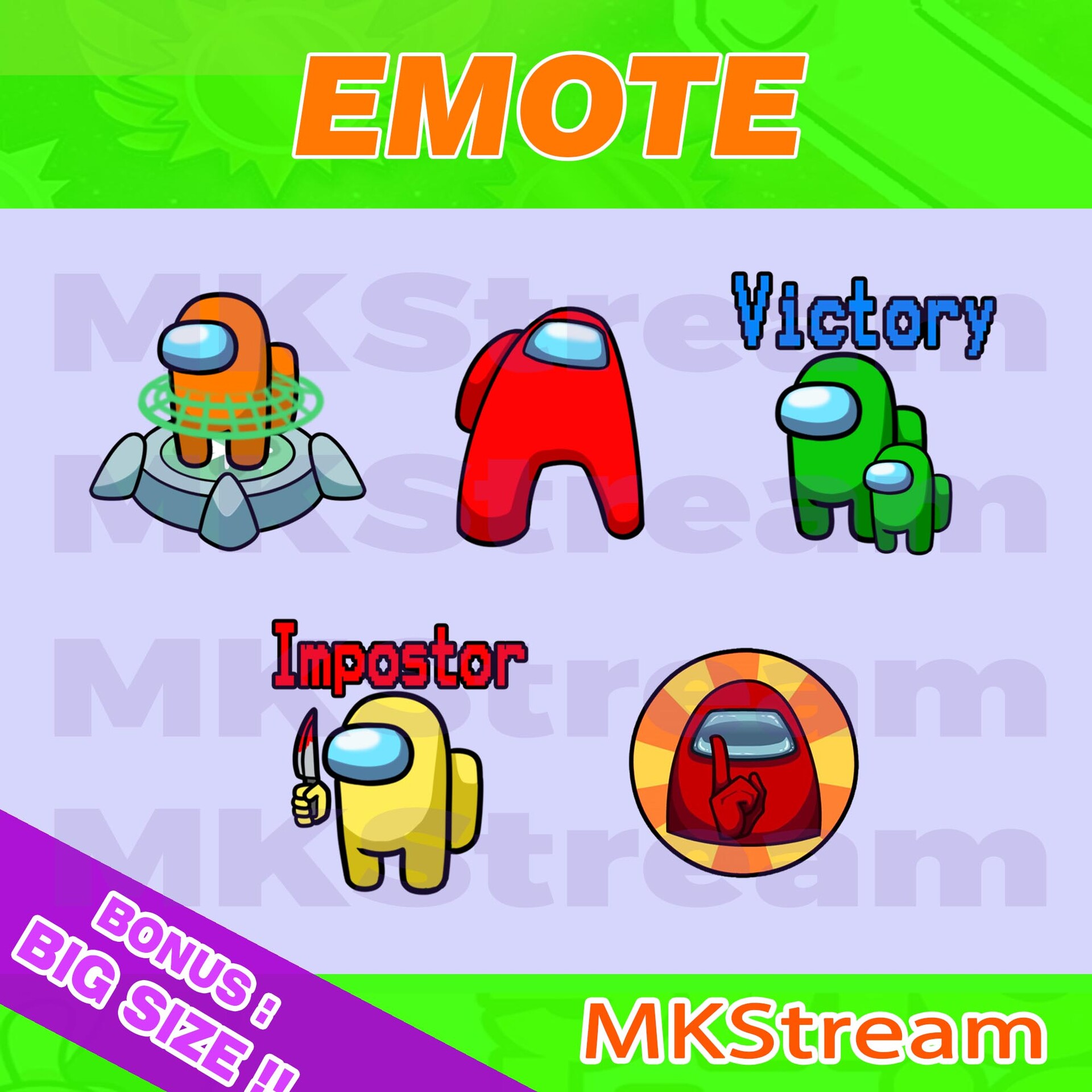 ArtStation - Twitch emotes among us pack