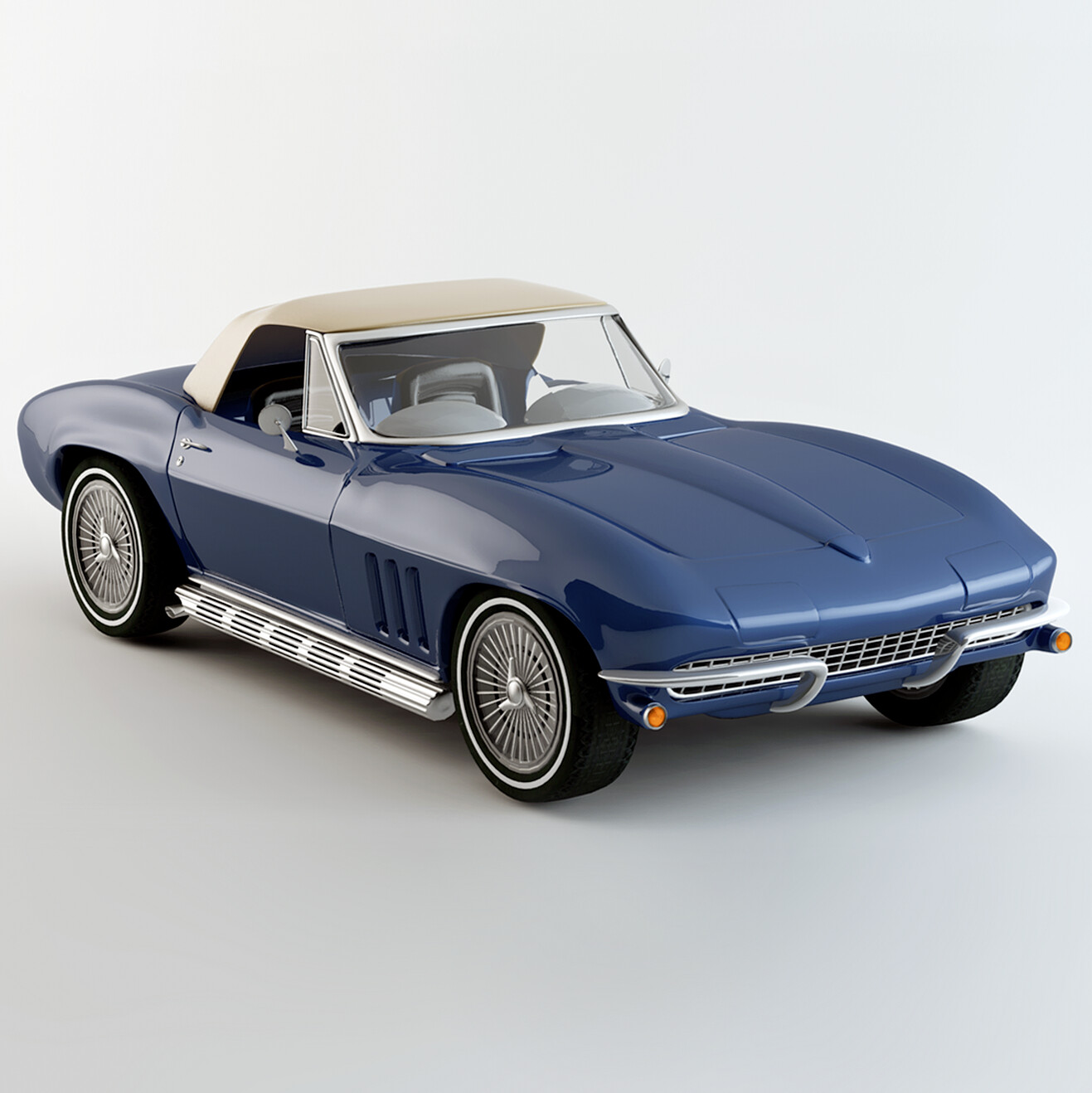 ArtStation - Chevrolet Corvette C2 Sting Ray (1963-1967)