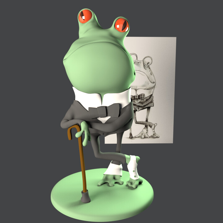 ArtStation - Froglet the butler