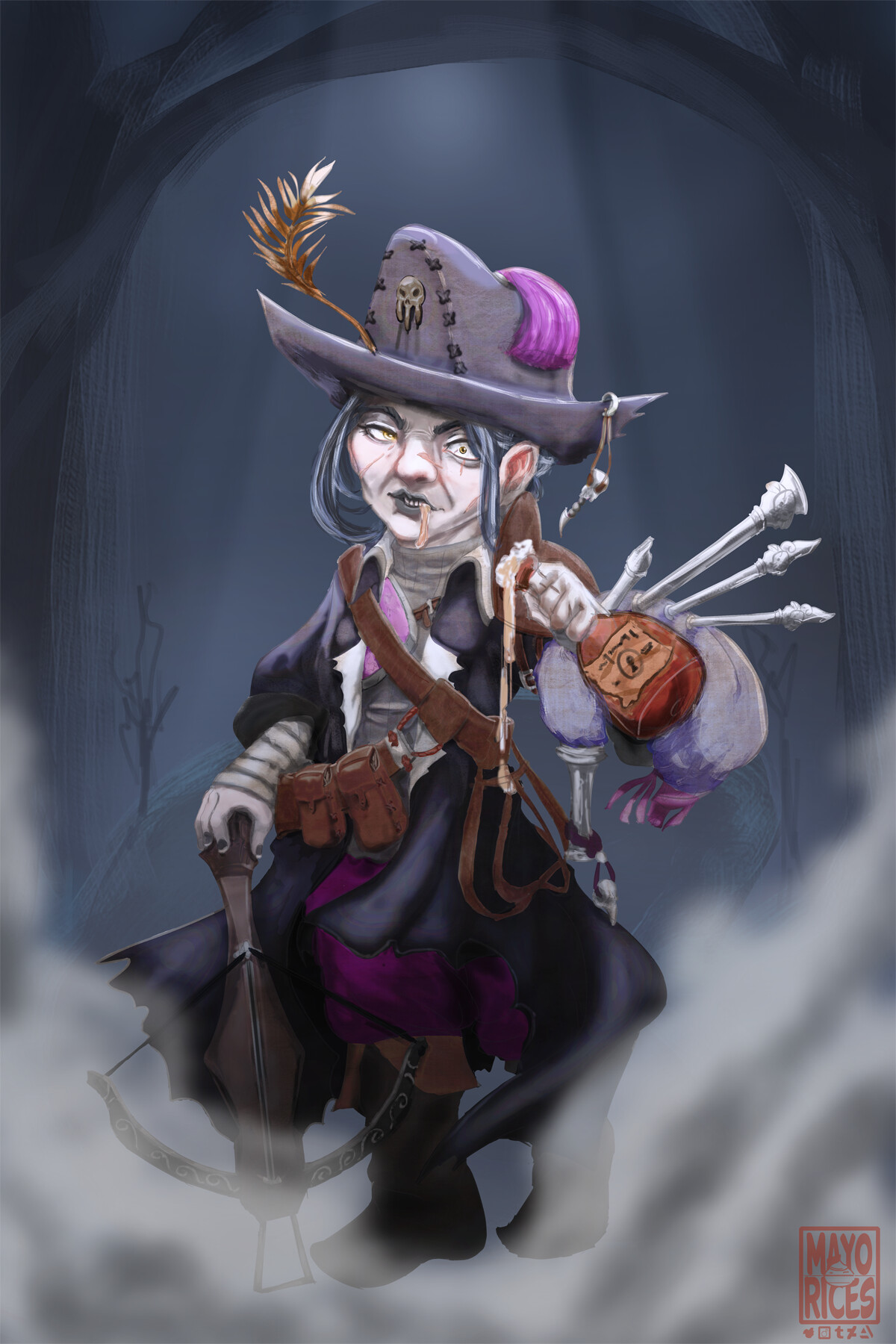 ArtStation - Old Halfling Bard