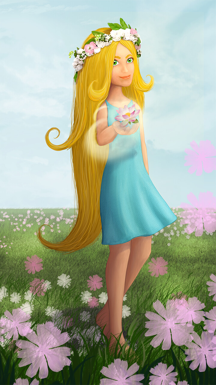 ArtStation - Flower girl