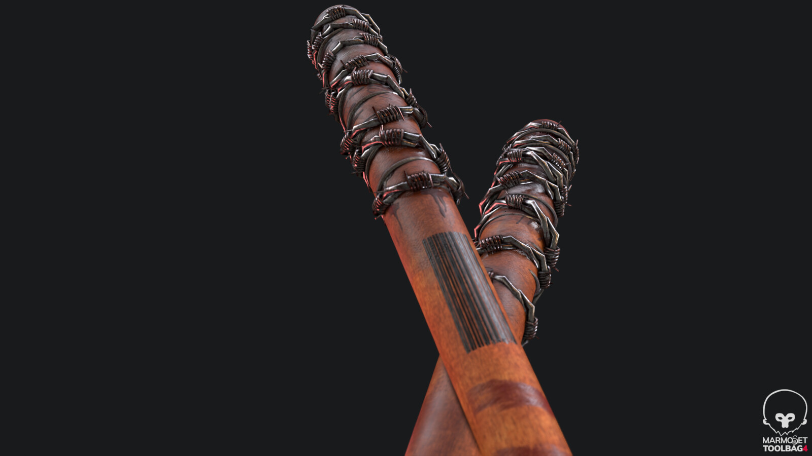 Hemanath Krish - Lucille 'zombie killer' baseball bat (TWD fanart)