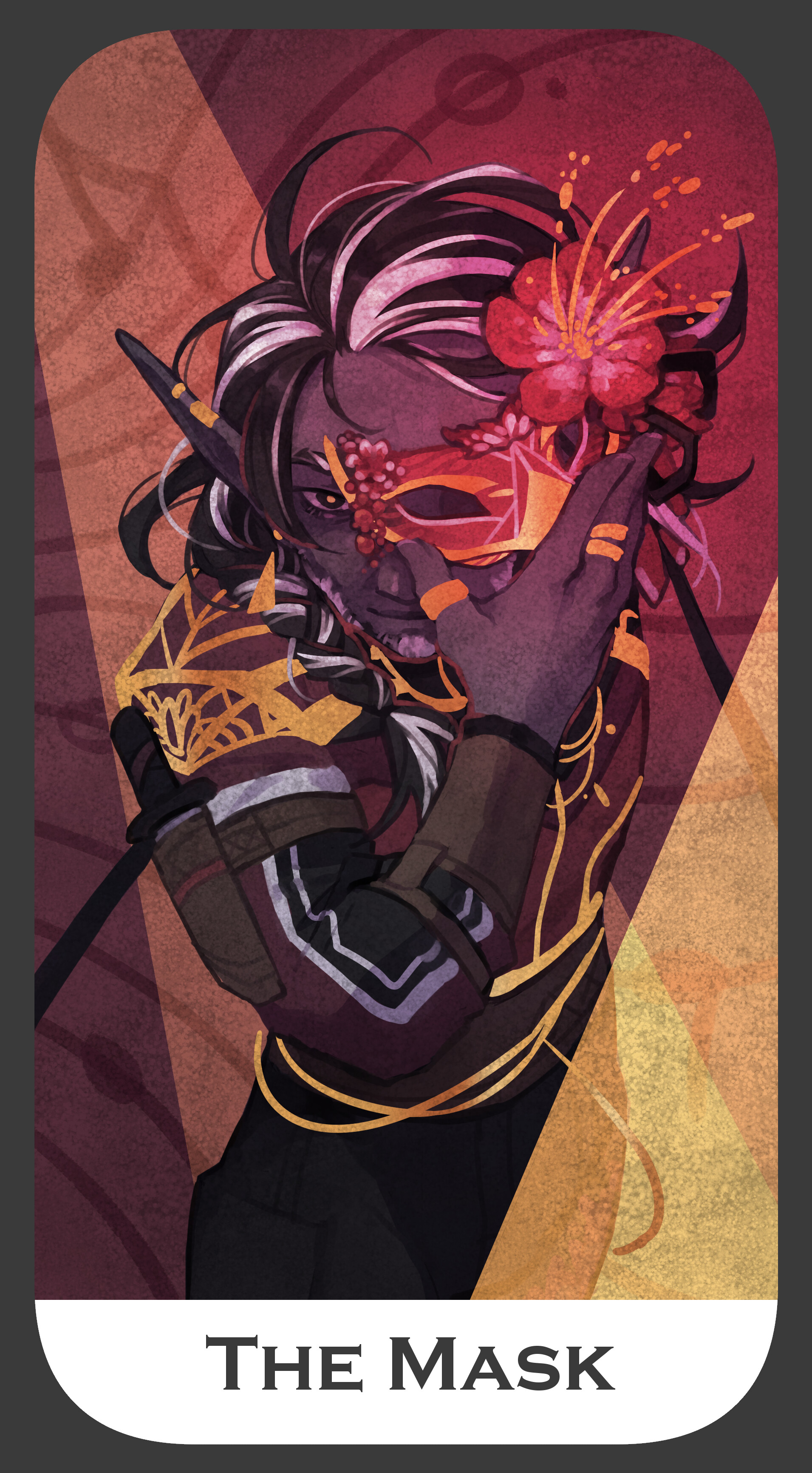 ArtStation - Dungeons & Dragons Tarot Cards - The Mask