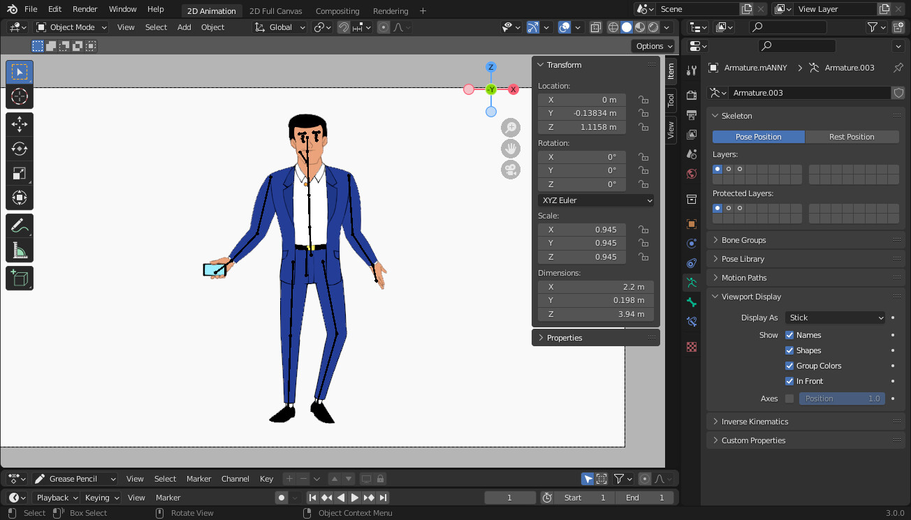 Nick Alberelli - 2D Rigging Comparted Animated Video