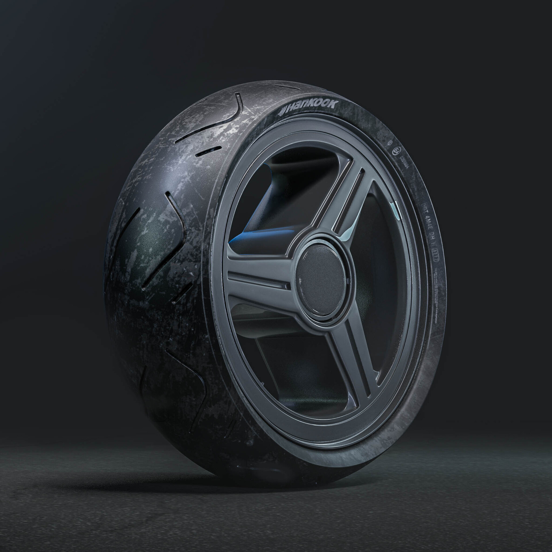 ArtStation - A Motorbike rim-tire