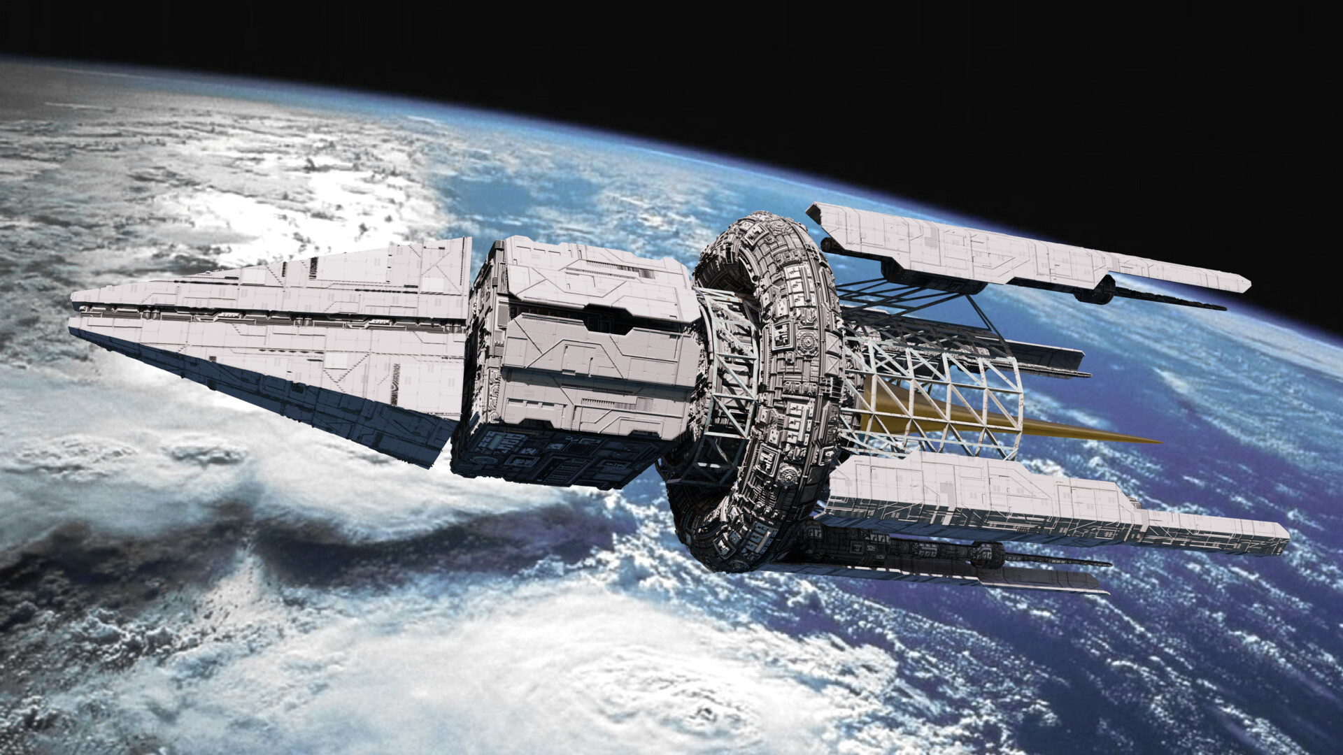 ArtStation - Intergalactic Tug Ship