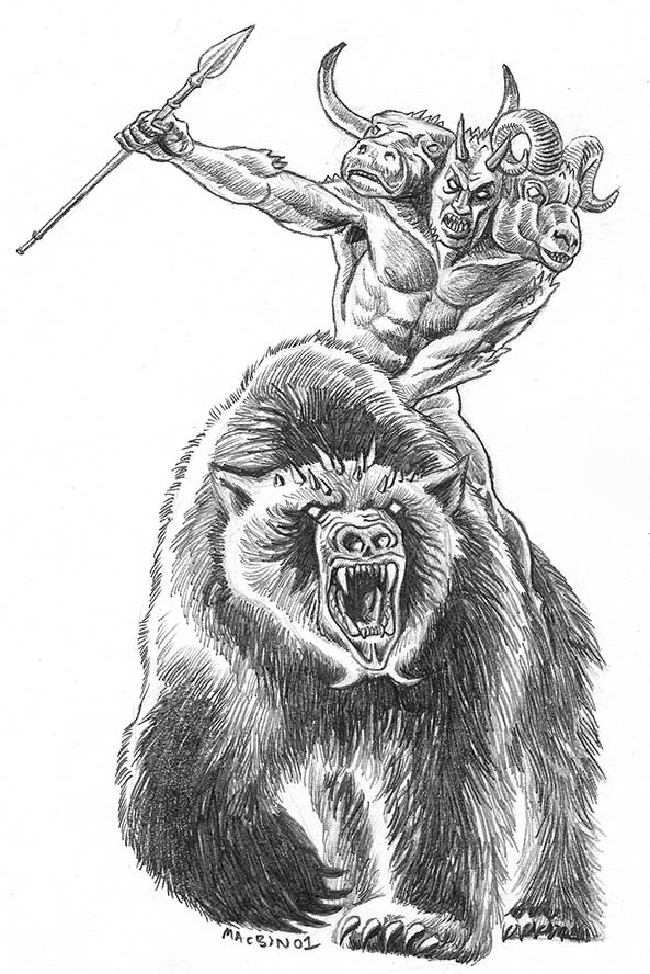 ArtStation - Balan, Lord of the Infernal Hunt (Pencil on Paper)