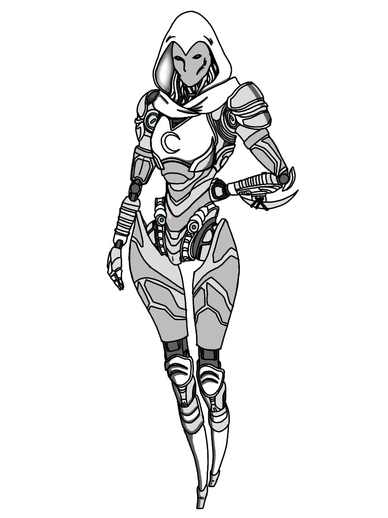 ArtStation - apex legends ash skin concept art called, moon knight