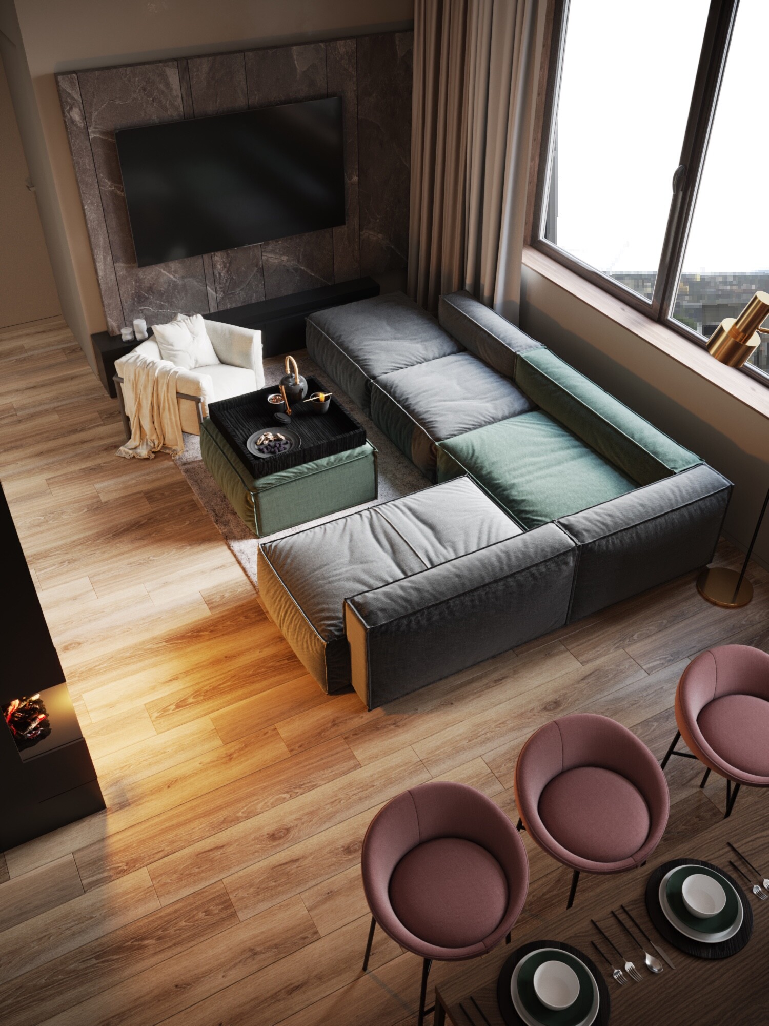 ArtStation - Big room visualization