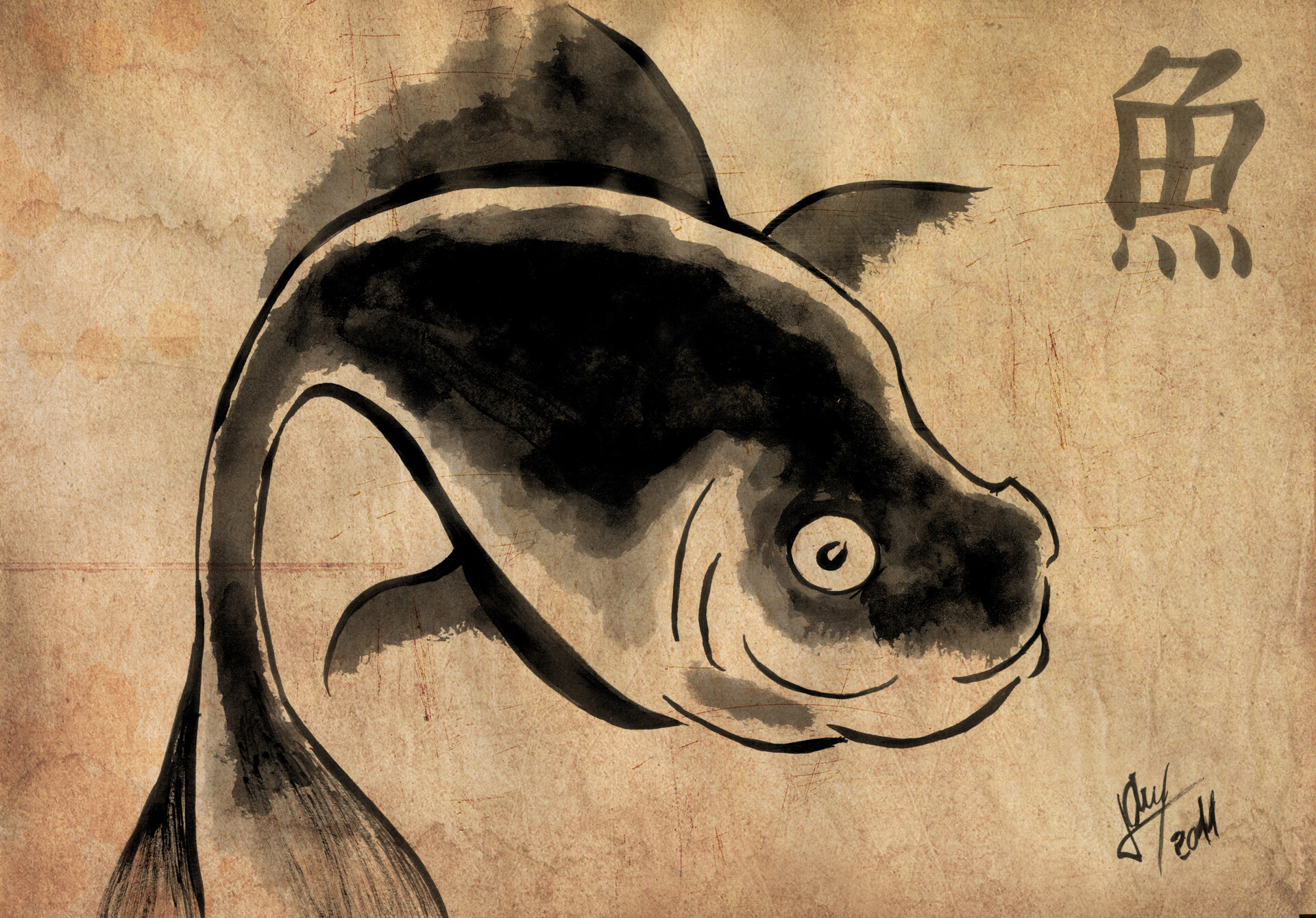 ArtStation - Ink fish