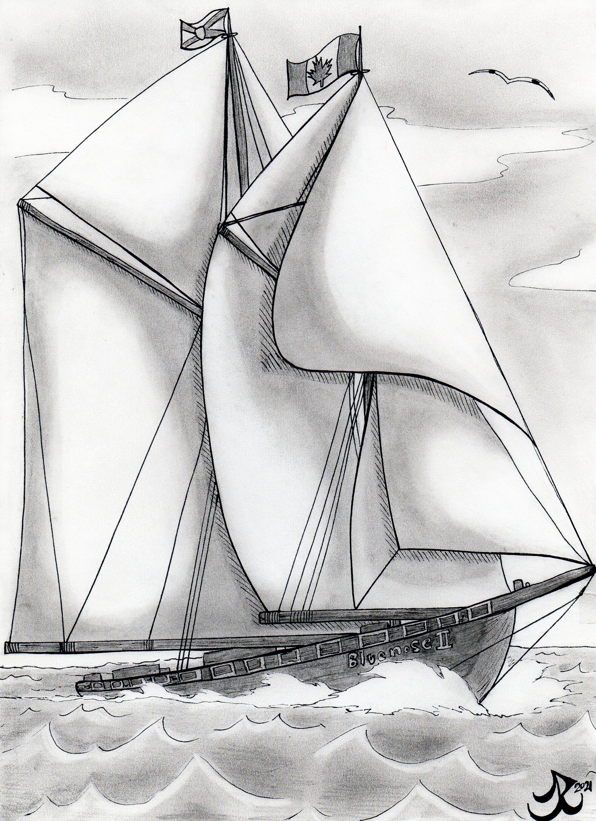 Jeremy Ross - Bluenose II: Commission
