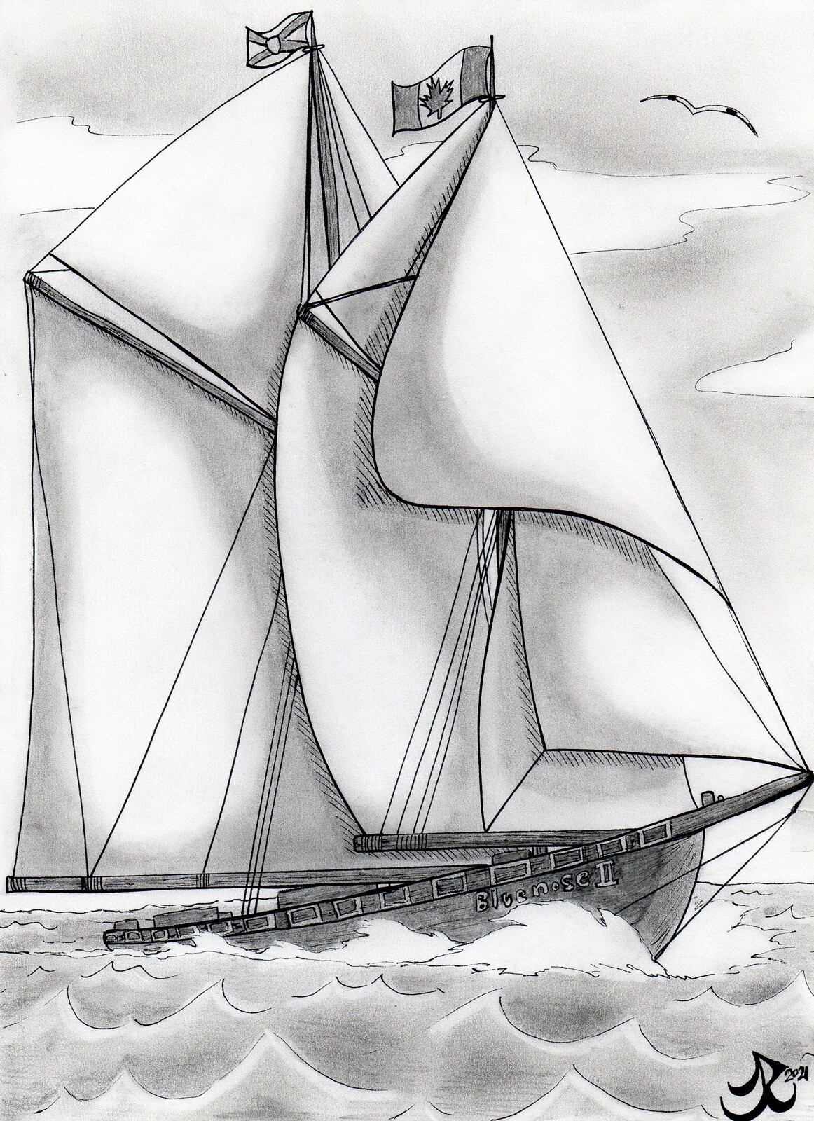 Jeremy Ross - Bluenose II: Commission