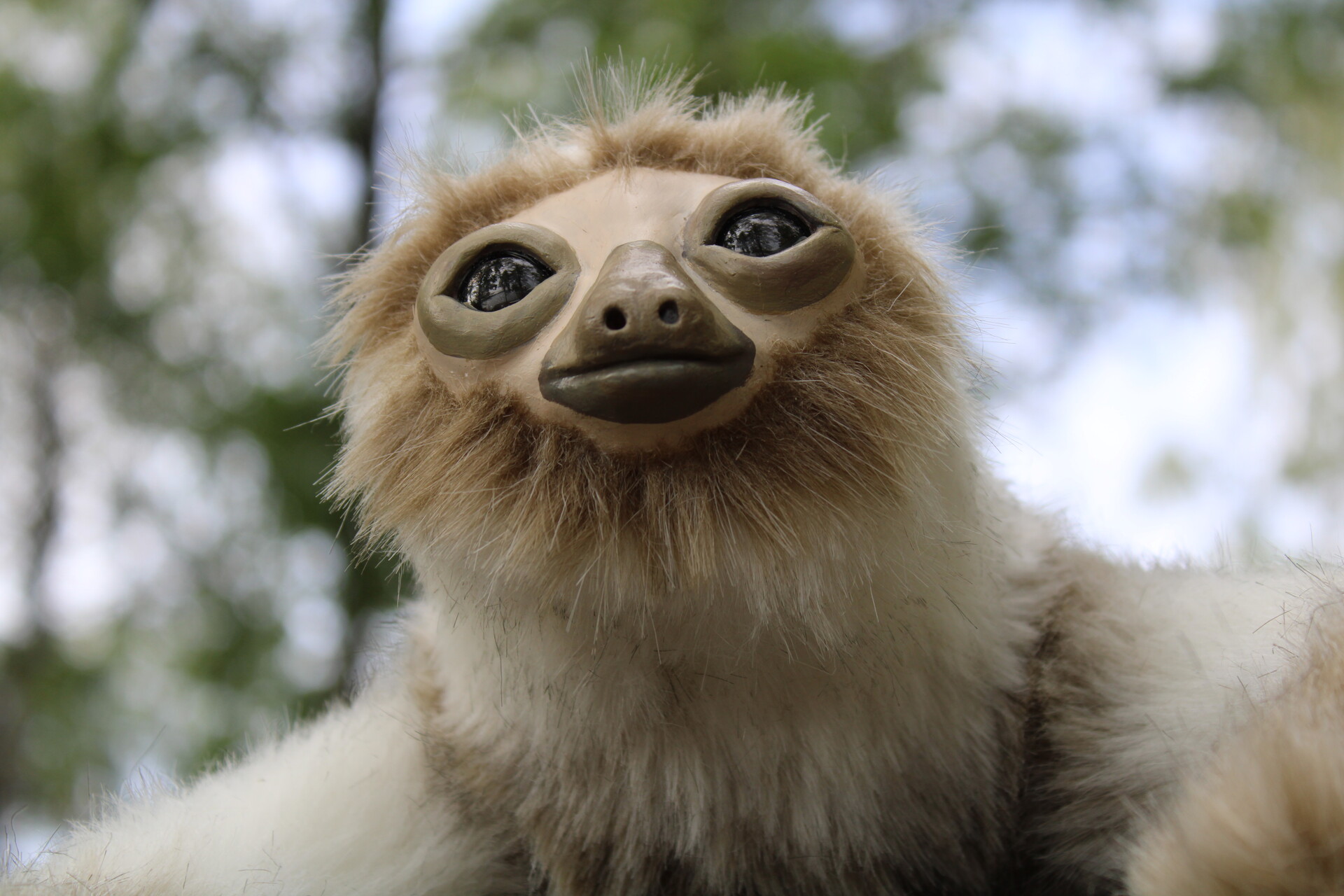 Marta Timasheva - Milky Sloth Poseable Art Doll