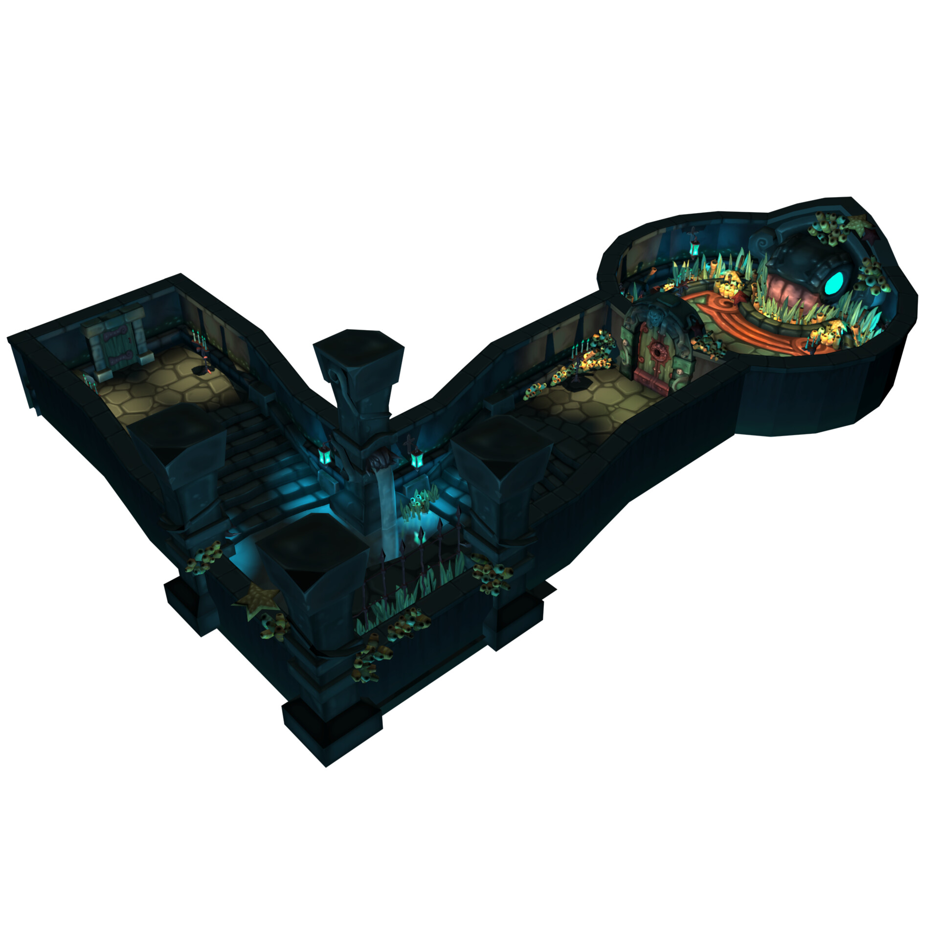 ArtStation - Background Design- Deap Sea Dungeon