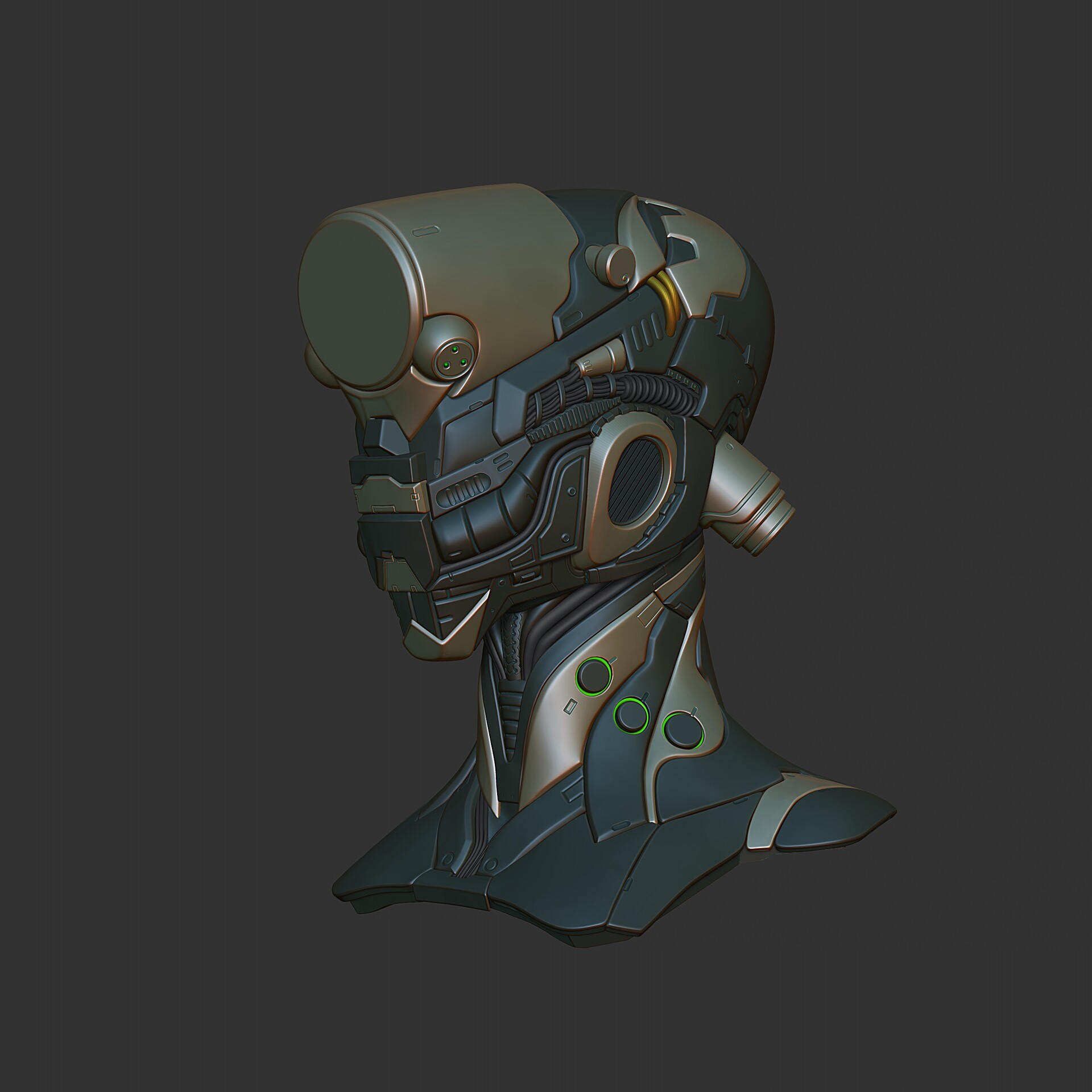 ArtStation - Mecha head