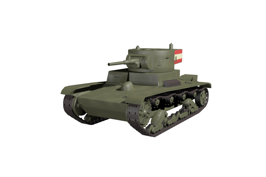 ArtStation - T-26 mod.1933, 3D Model