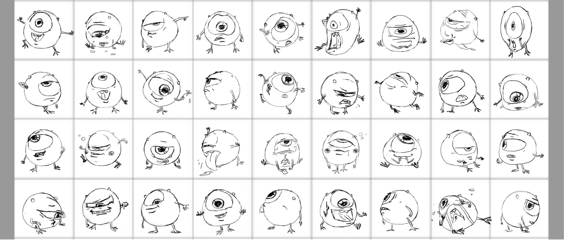 ArtStation - Monsters, Inc emotions Mike