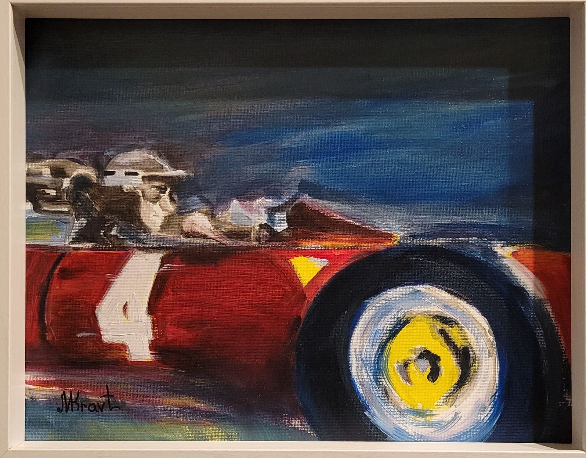 ArtStation - Hero of The Open Wheels. Automotive Oil painting. 11x14 by ...