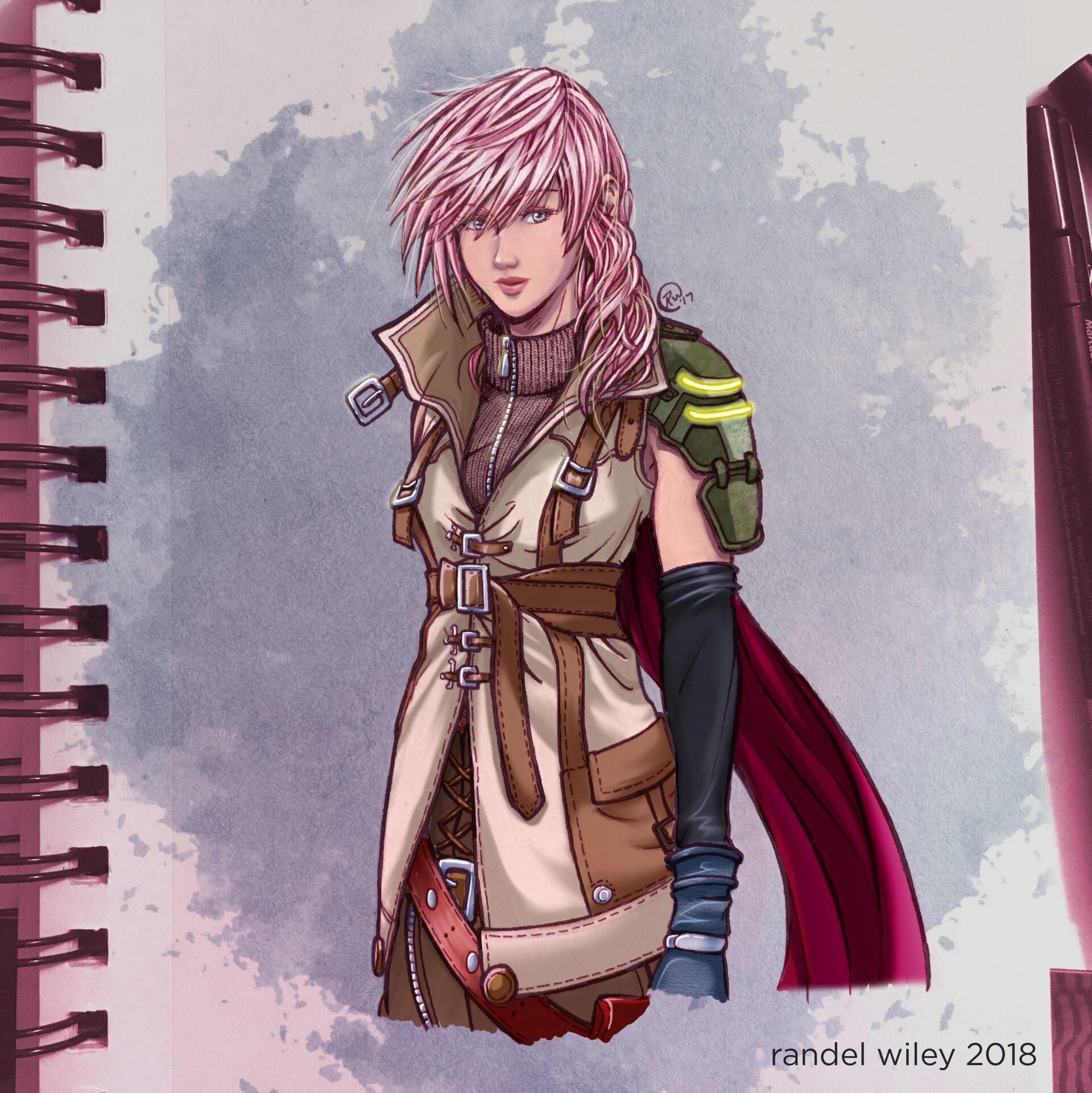ArtStation - Final Fantasy XIII Lightning Ink