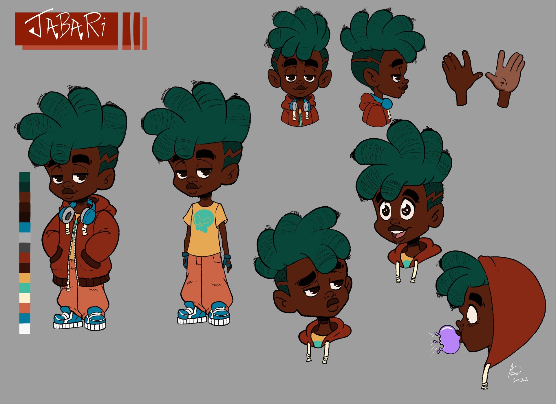 ArtStation - Jabari Character Sheet