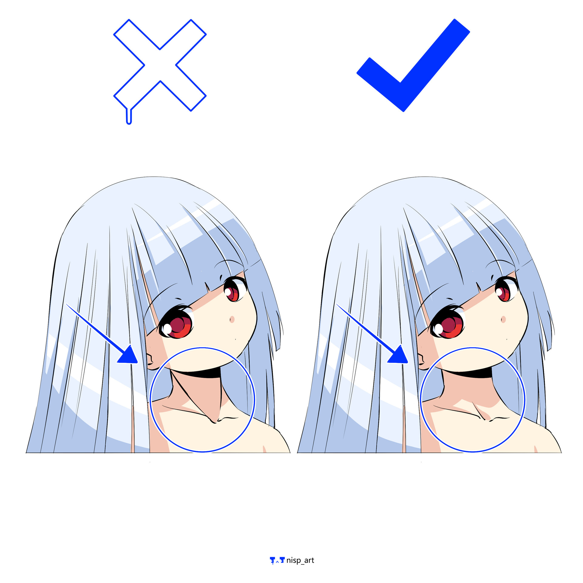 ArtStation - Anime tutorial neck
