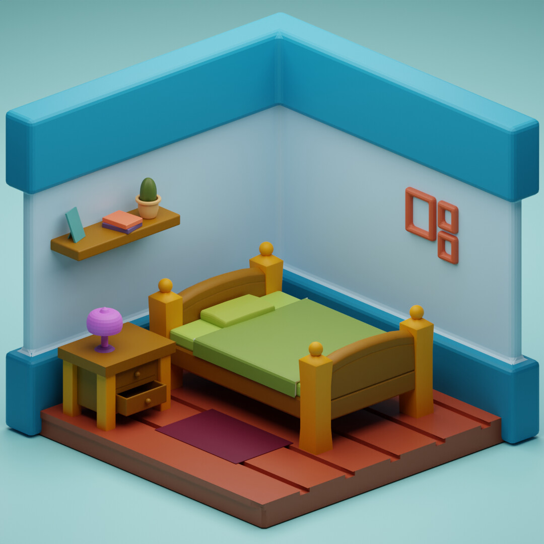 ArtStation - Mini Orthographic Room