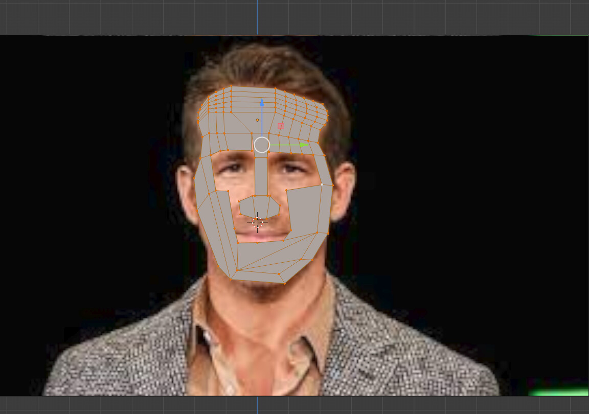 ArtStation - my first attempt trying to make Ryan Reynolds face