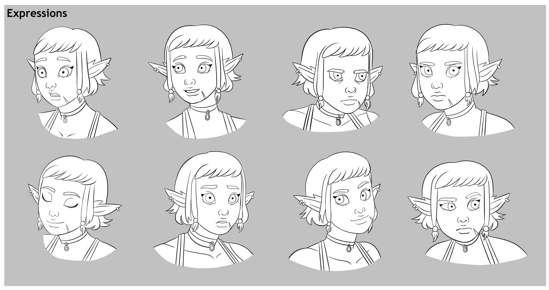 Biuni - Character Design - Deirdre + Process