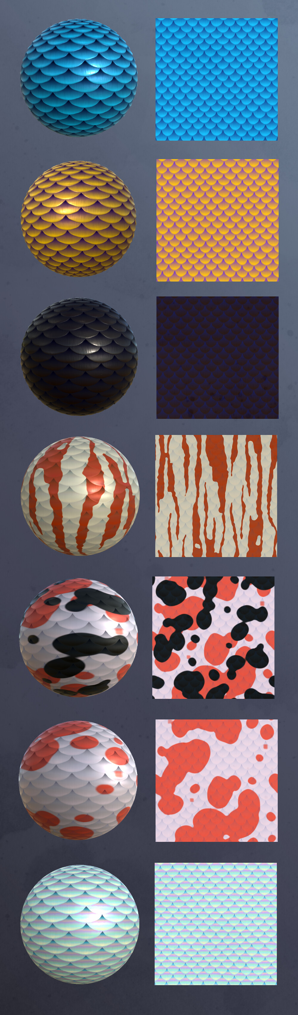Amy Hua - Fish Scales - Substance Designer
