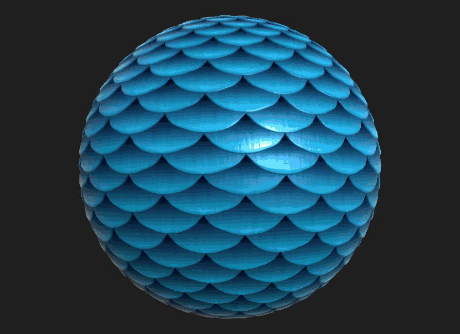 Fish Scales — Substance Designer by Amy Hua — ProUser.Me