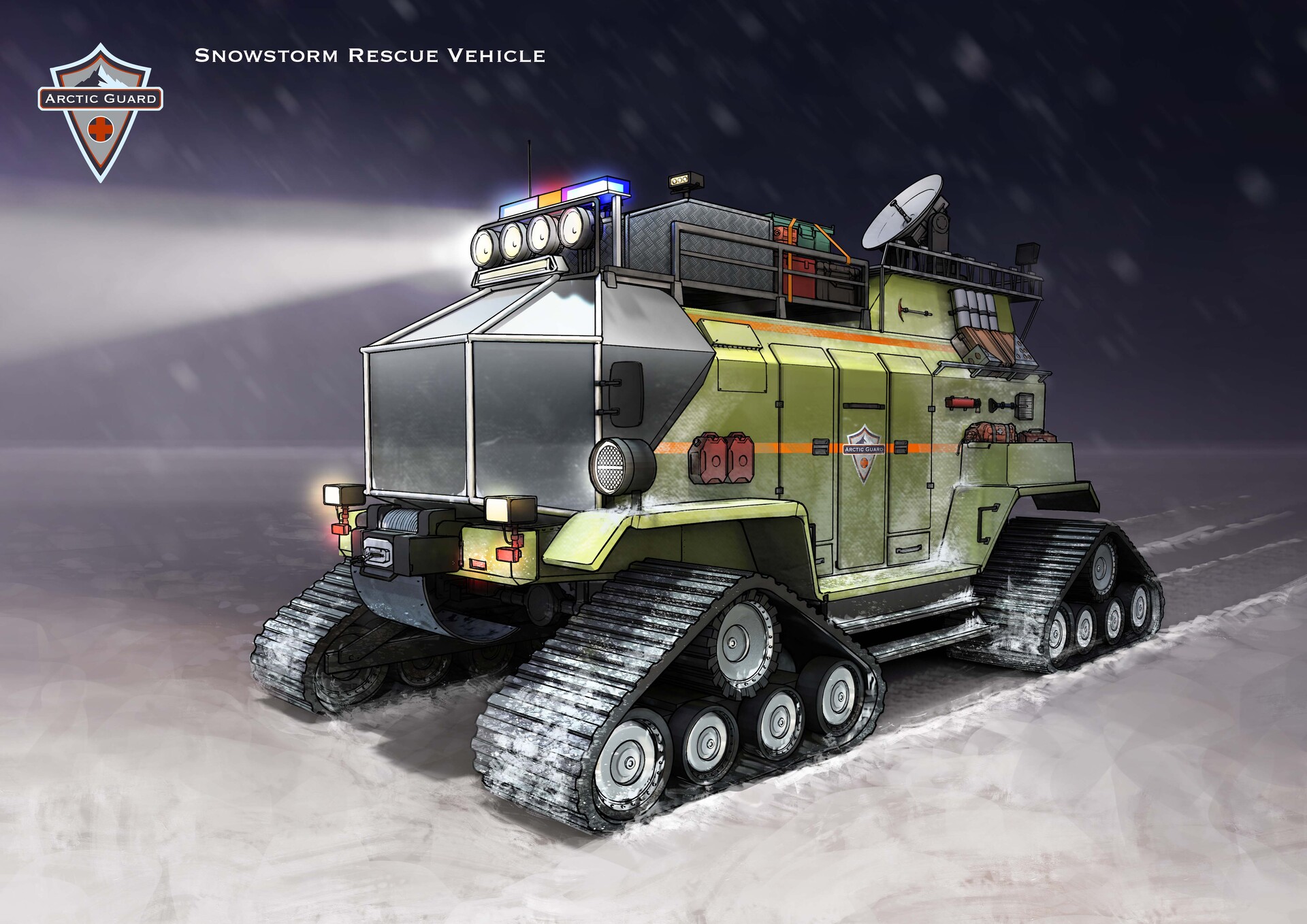 ArtStation - Snowstorm Rescue Vehicle