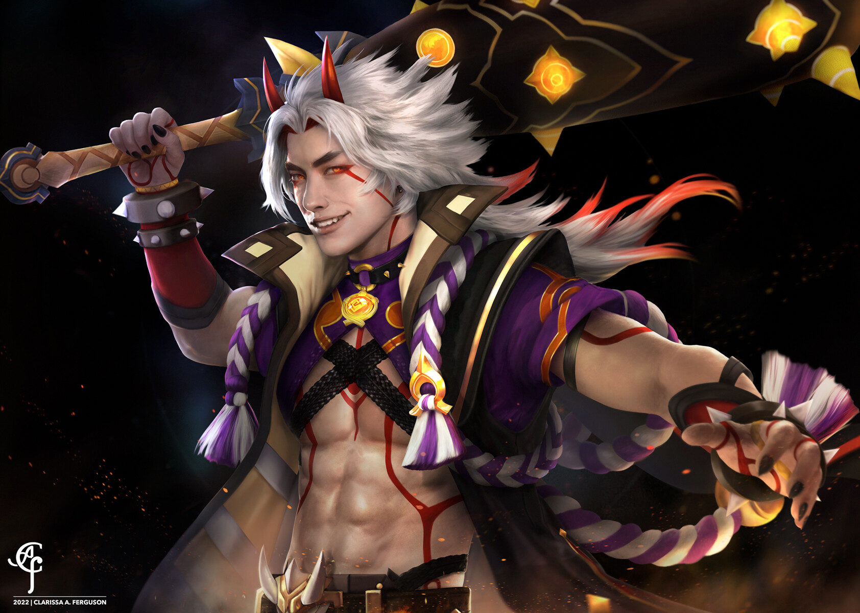 Artstation Arataki Itto Fan Art