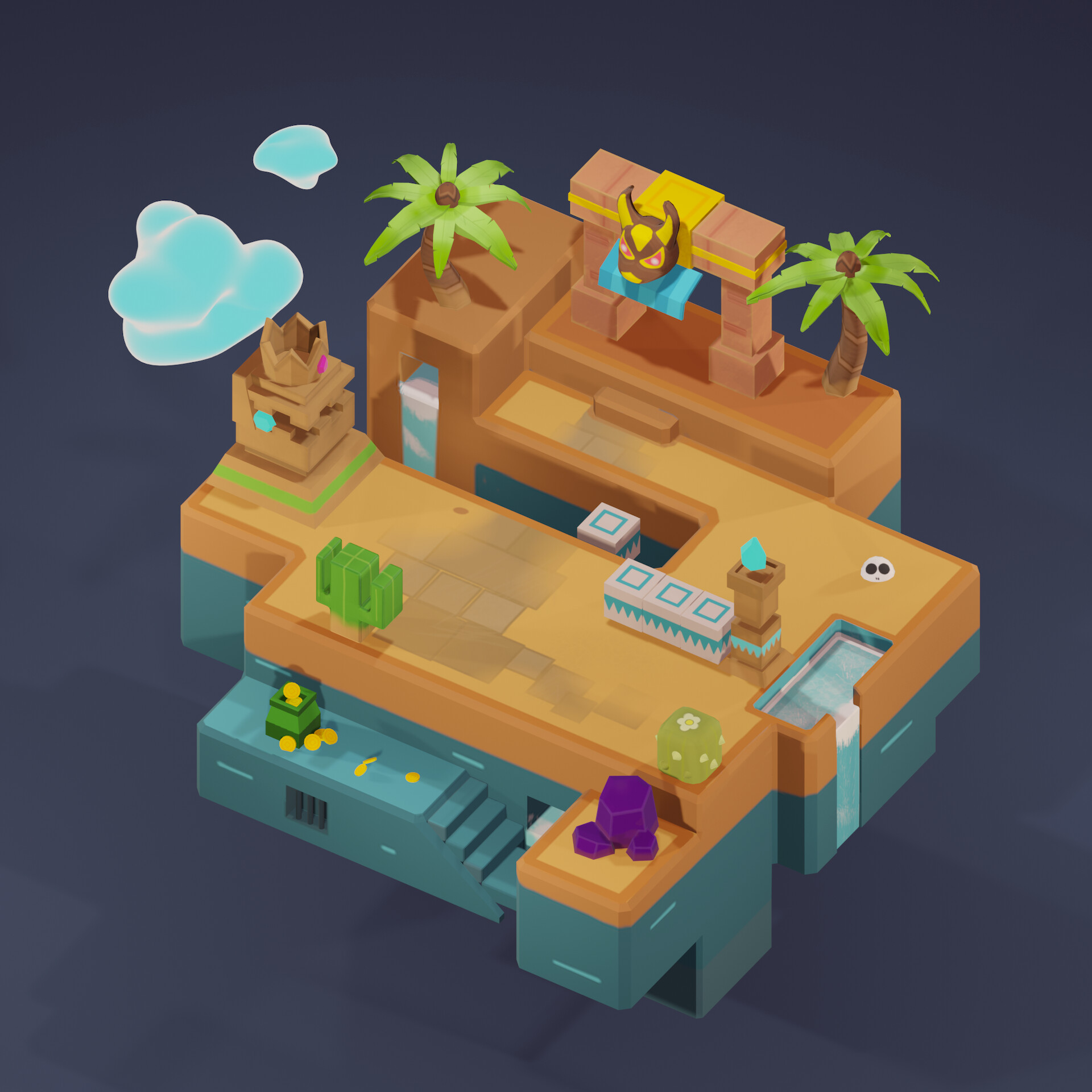 ArtStation - Temple Island Unit