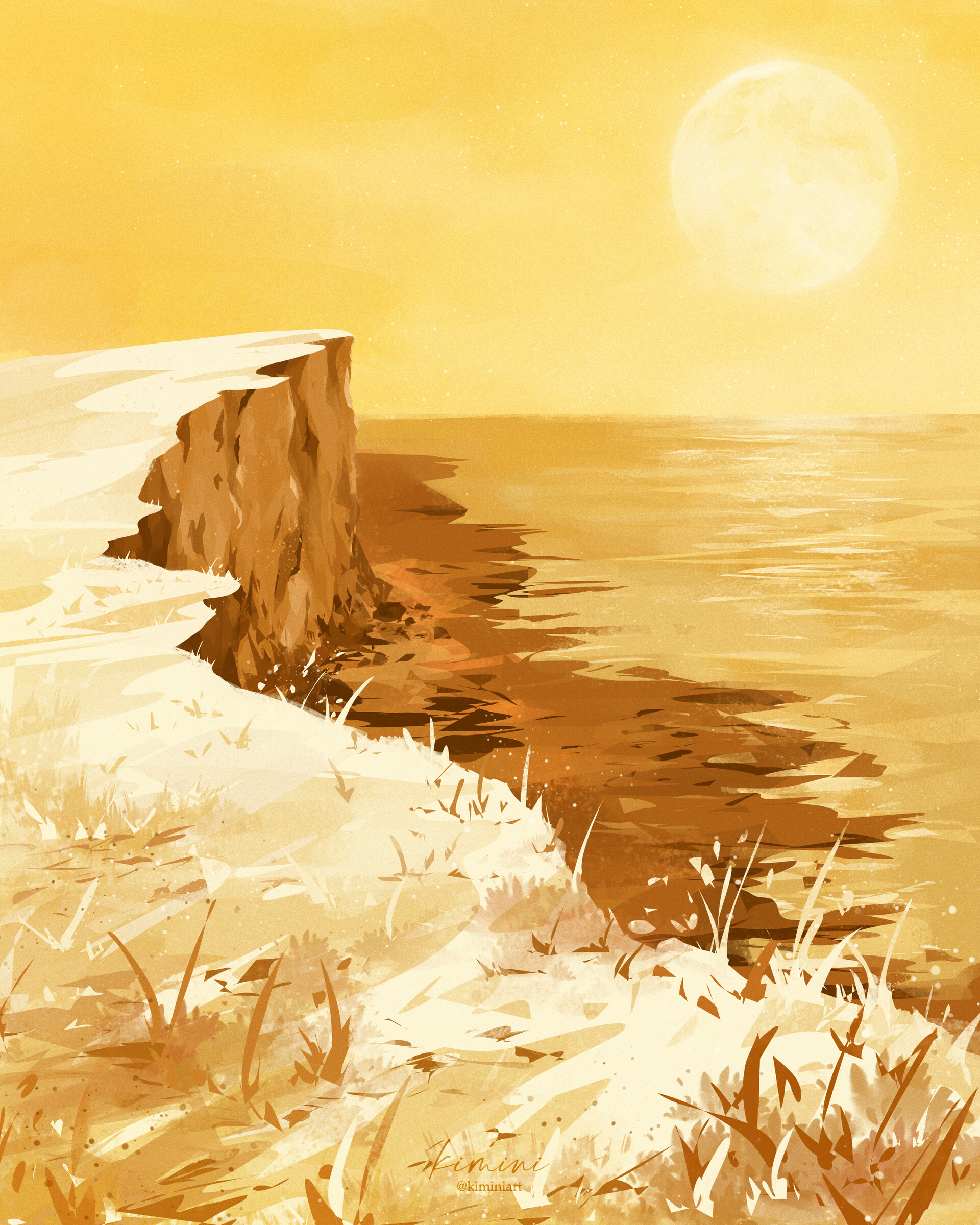 ArtStation - Yellow cliff