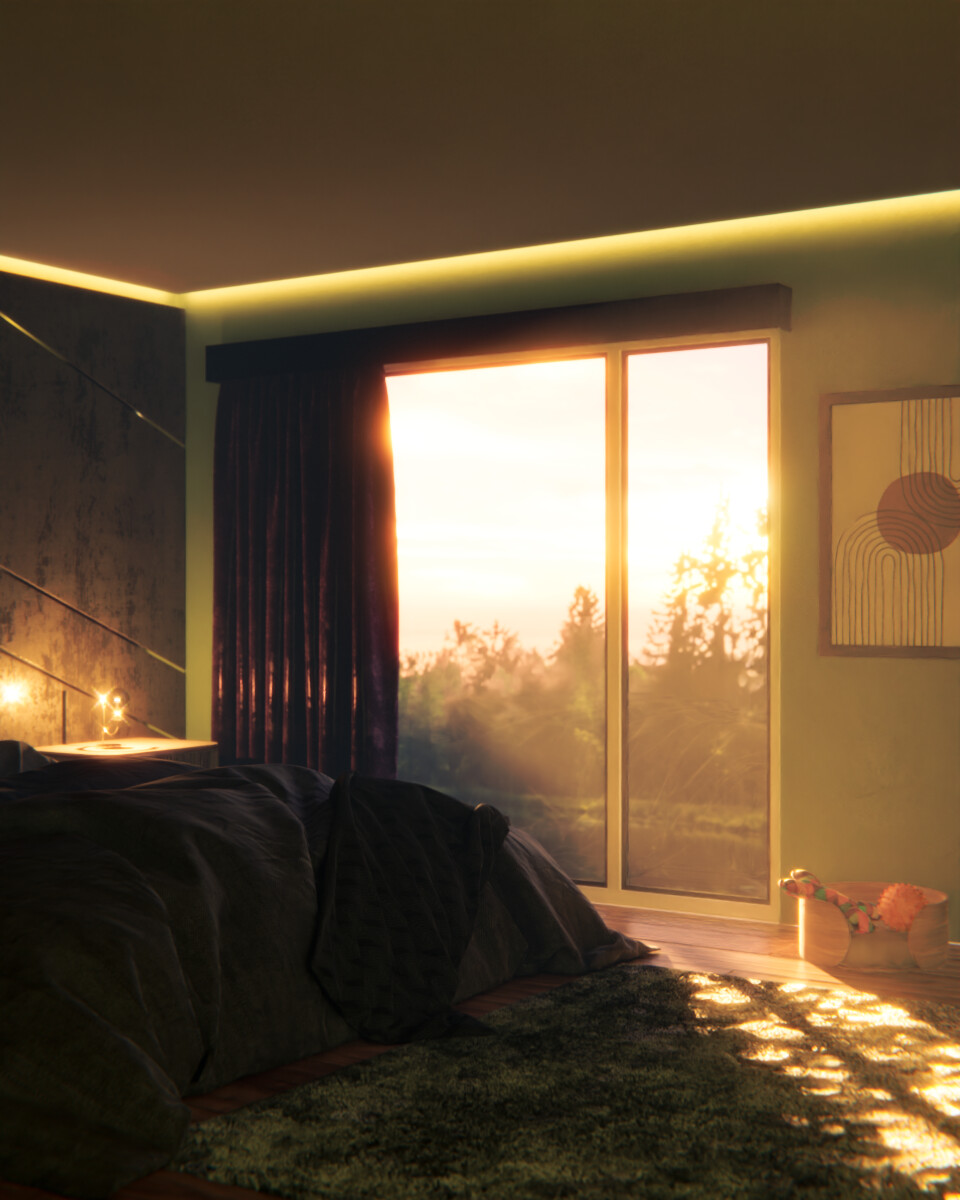 ArtStation - Sunset room