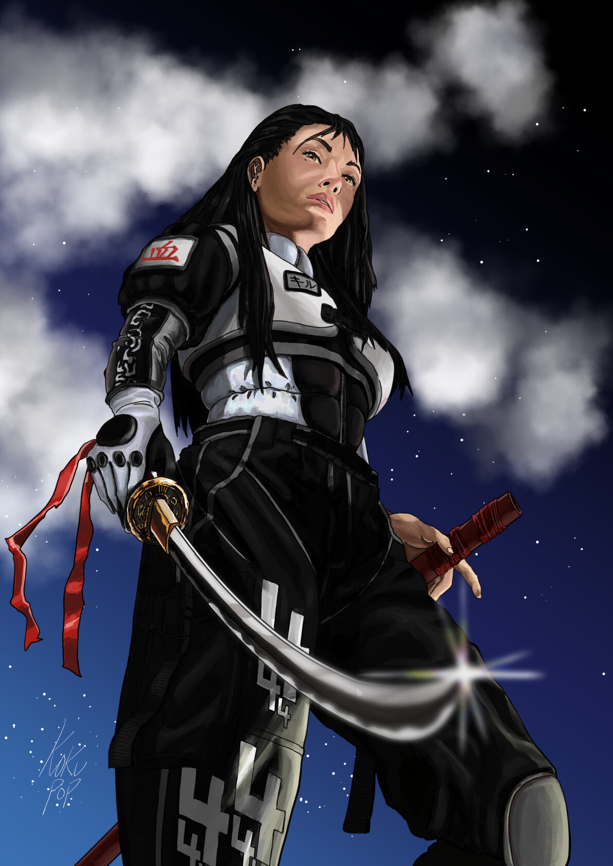 ArtStation - Military Samurai Girl