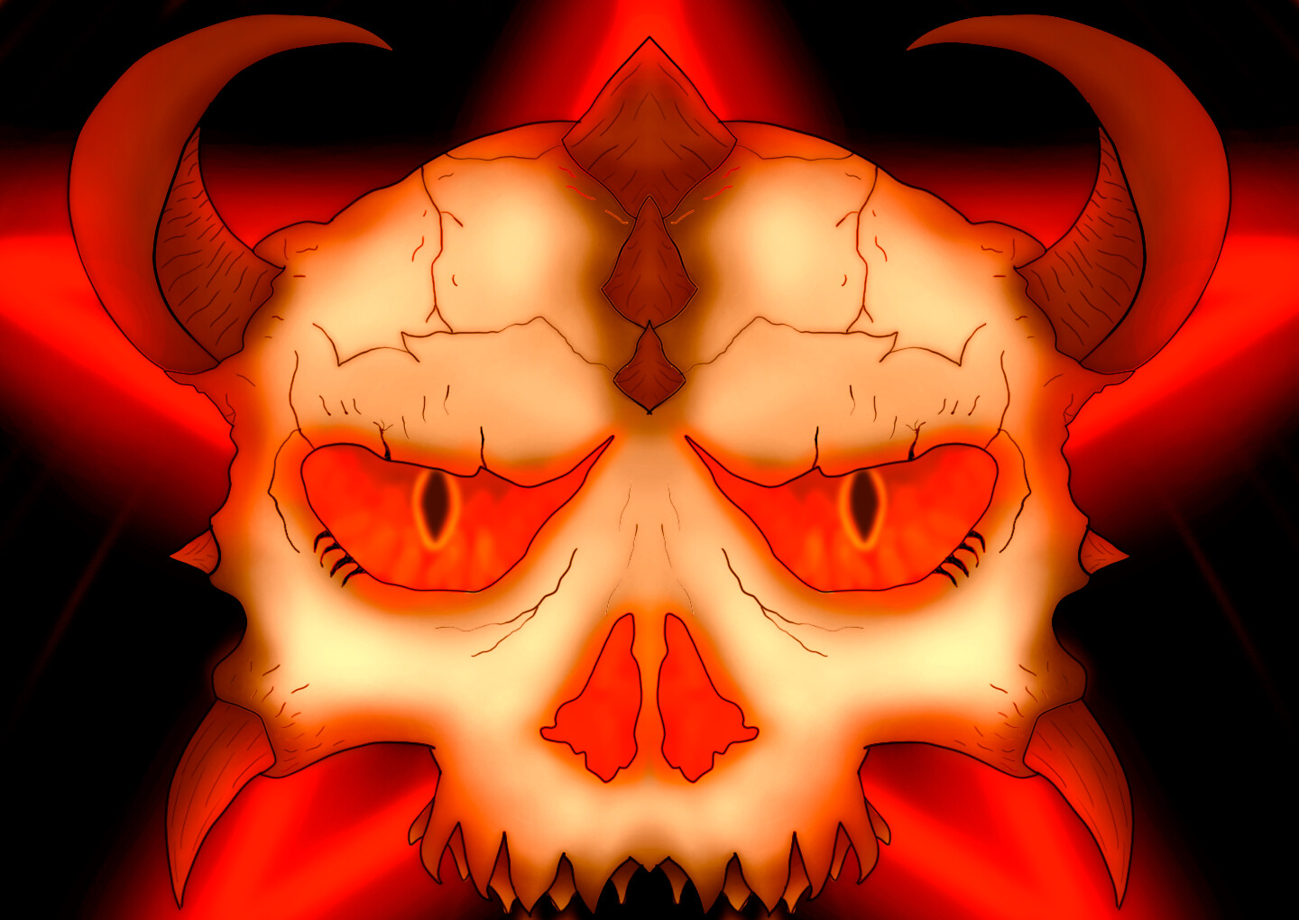 ArtStation - Demon Skull