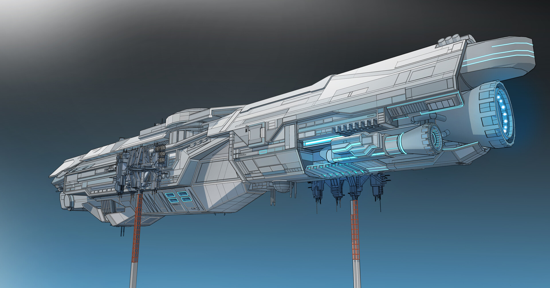 ArtStation - UNSC Infinity Refueling