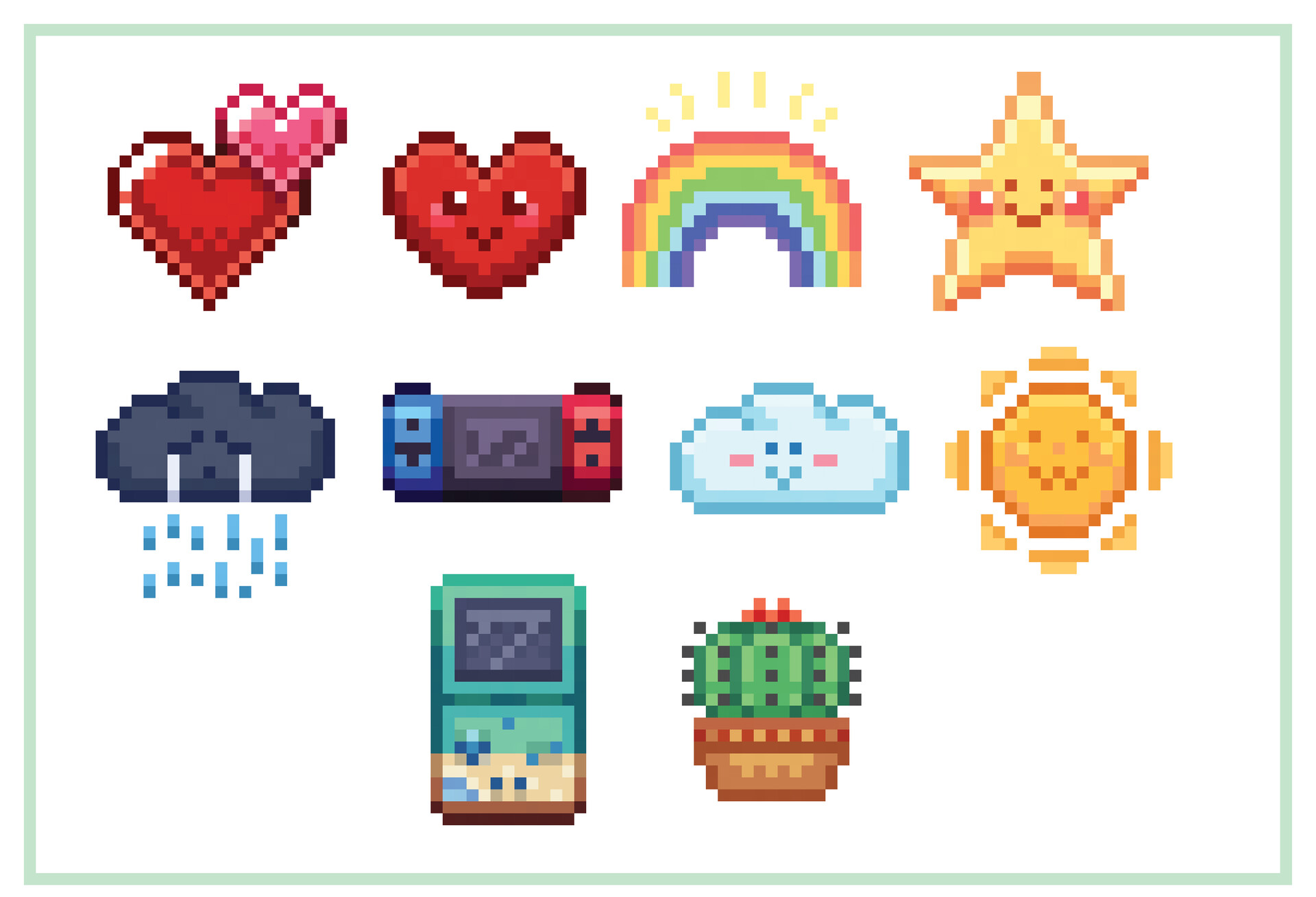 ArtStation - Pixel icon LOG#01