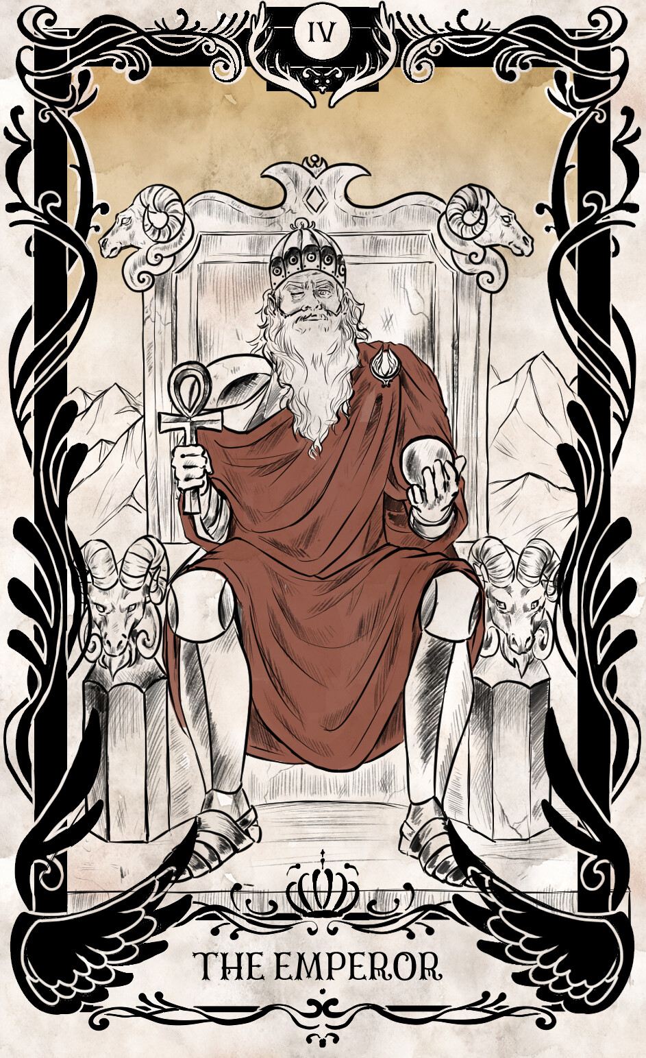 ArtStation - Tarto Card Design - The Emperor