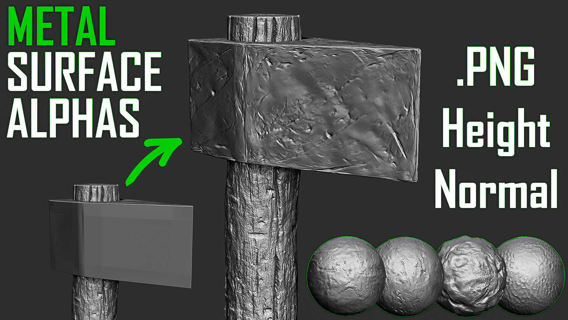 VK GameDev - Metal Surface Alphas for ZBrush